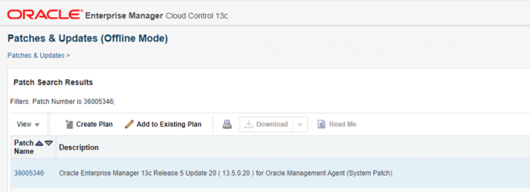 How to Update Oracle Enterprise Manager from RU 13.5.0.16 to RU 13.5.0.20 | Vinicius DBA